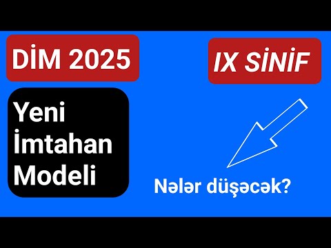 DİM 2025-ci il 9-cu sinif imtahan modeli ingilis dili/ dim 2025 yeni İmtahan Modeli