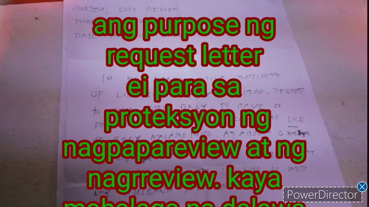paanu gumawa ng request letter. sa pagpapareview ng cctv - YouTube