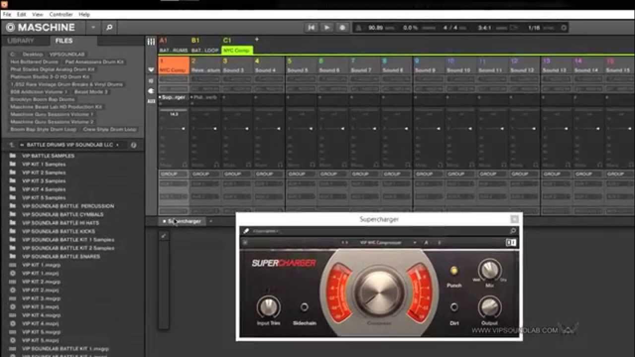 Maschine 2.X Tips : How to set up Parallel Compression - YouTube