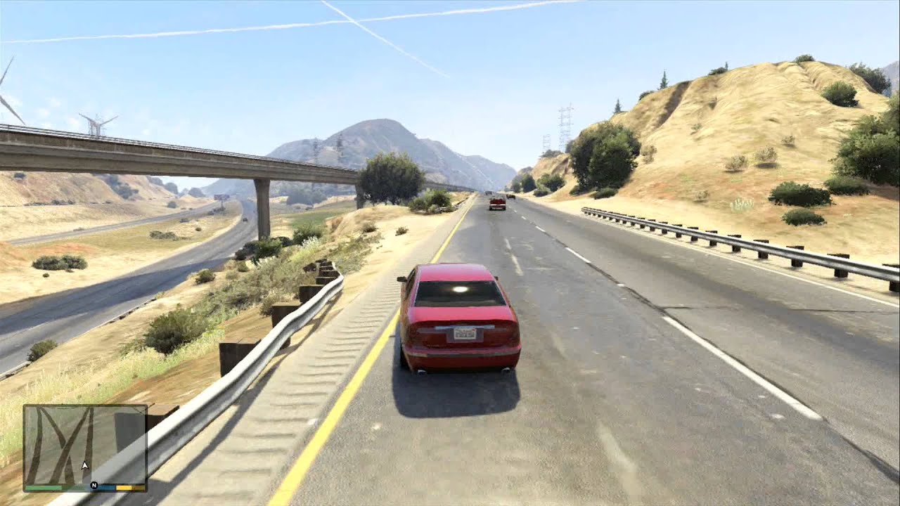 GTA 5 - Cascade n° 42 - Saut sur l'Autoroute - YouTube