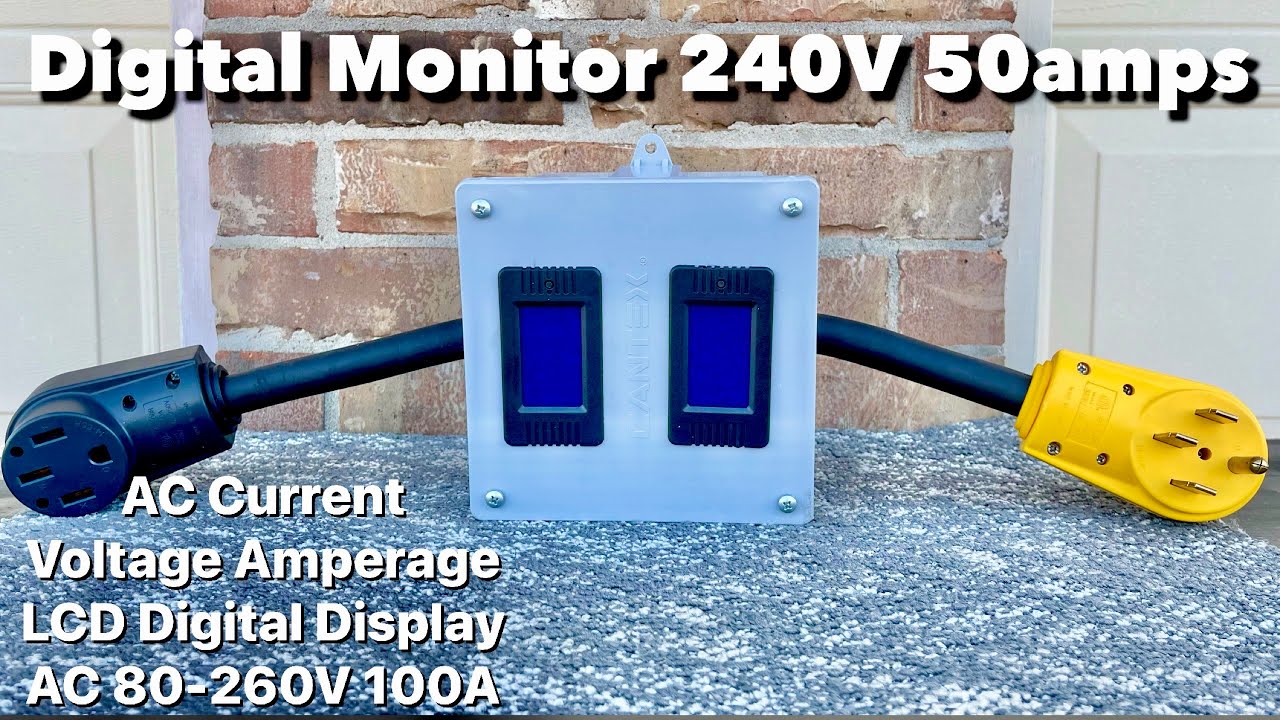 How to make a 240V 50 amp Digital Voltage Monitor (DIY) Project - YouTube