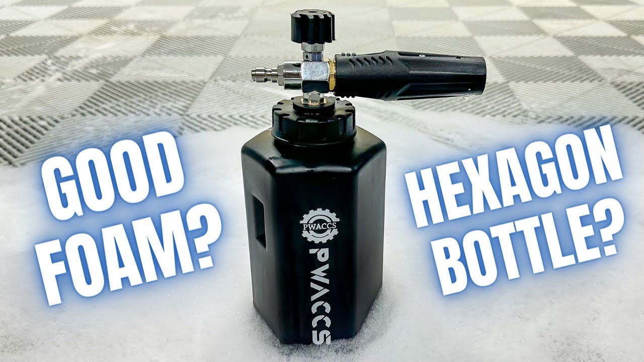 Hexagon Bottle Foam Cannon | PWACCS | Car Wash & Foam Tips - YouTube