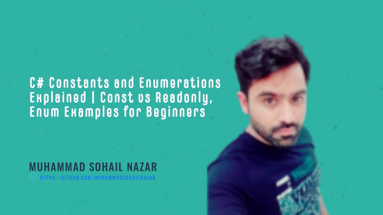 C Constants And Enumerations Explained Const Vs Readonly Enum 9806