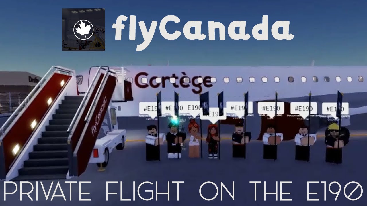flyCanada - Private Flight on the E190 | ROBLOX - YouTube