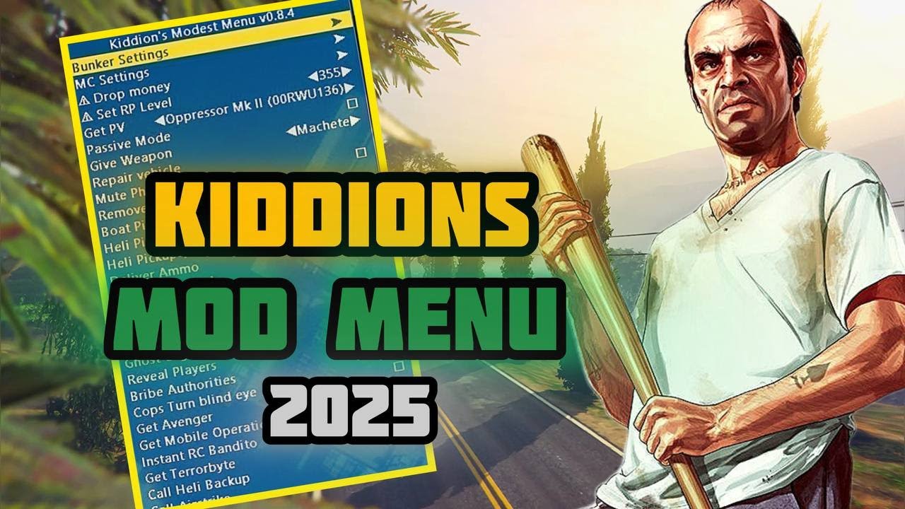 GTA 5 MOD MENU PC! Kiddions Mod Menu Gta 5 + Install + Free + Gameplay ...