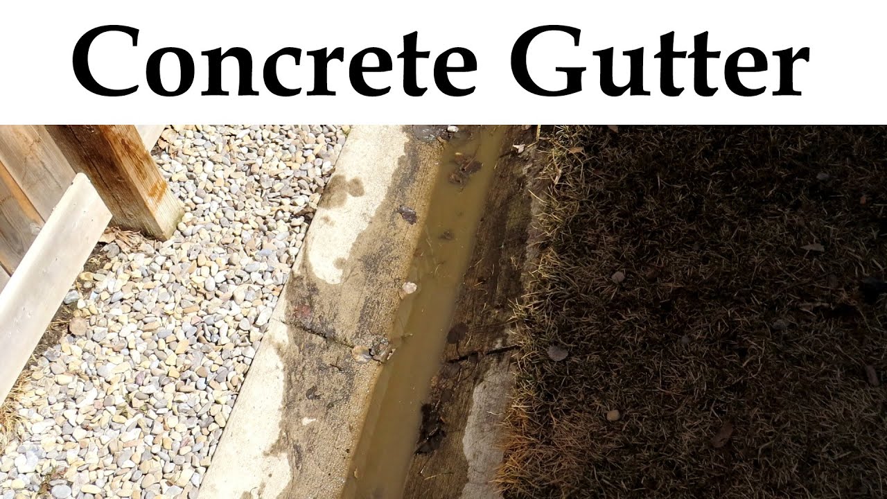 Transform Your Backyard: How to Cover a Concrete Gutter - YouTube