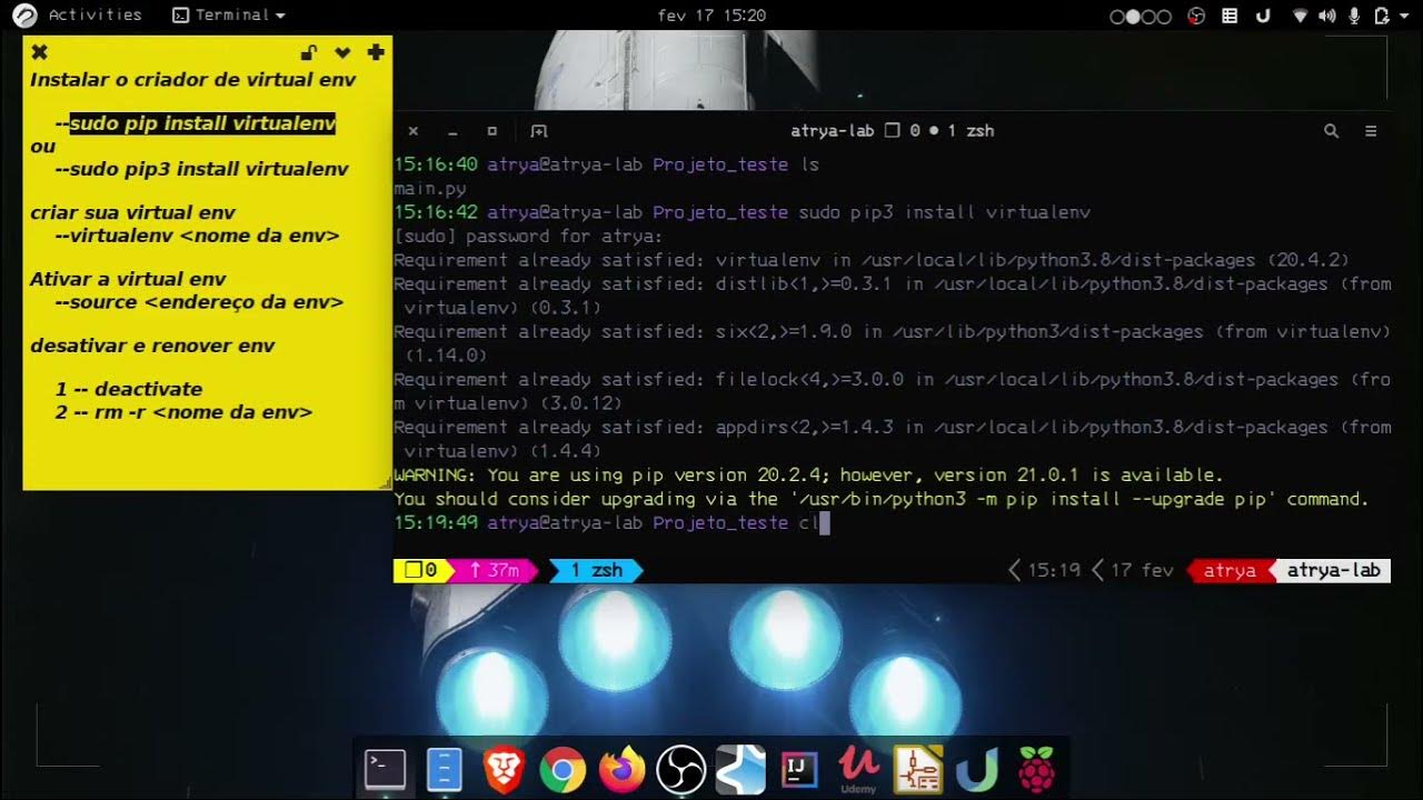 Python - Criando uma virtualenv no Ubuntu - YouTube