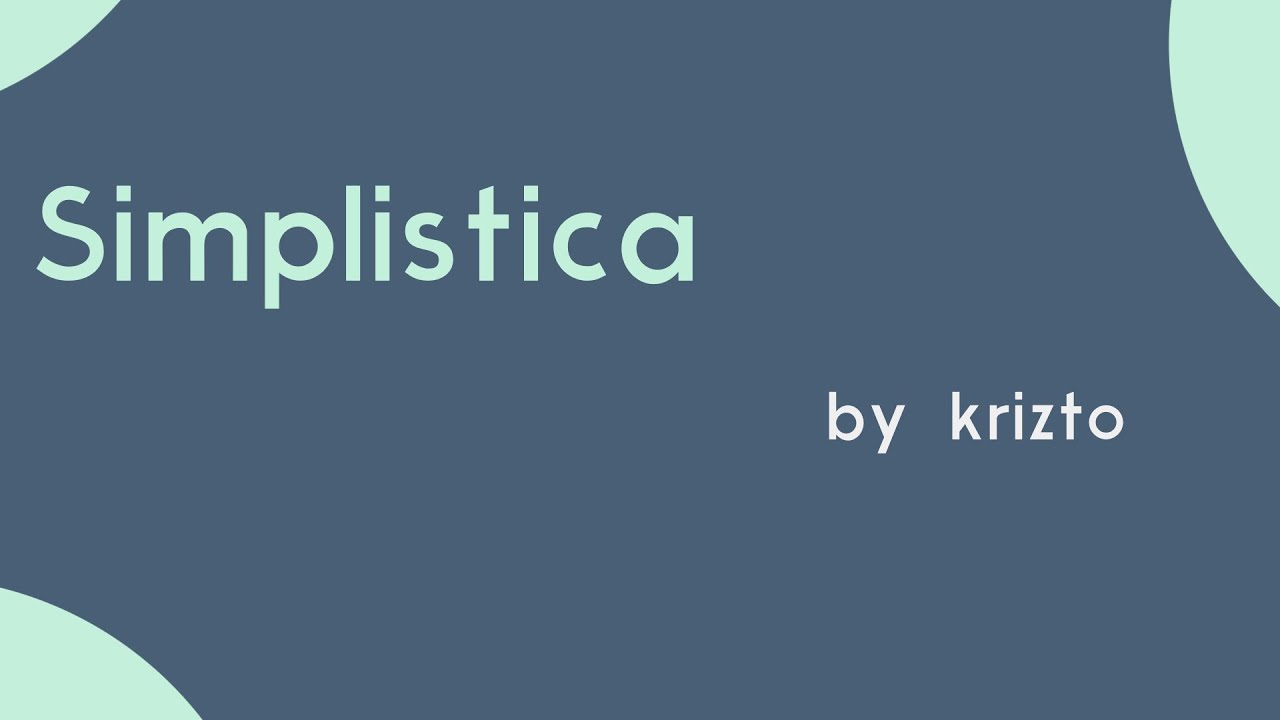 simplistic - video preview - YouTube