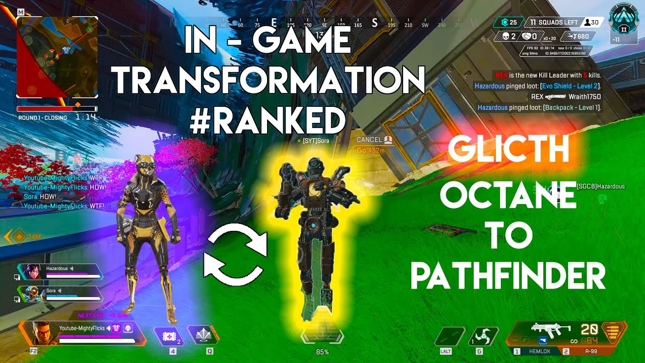 Octane Respawning as Pathfinder - Apex Glitch!!! - YouTube