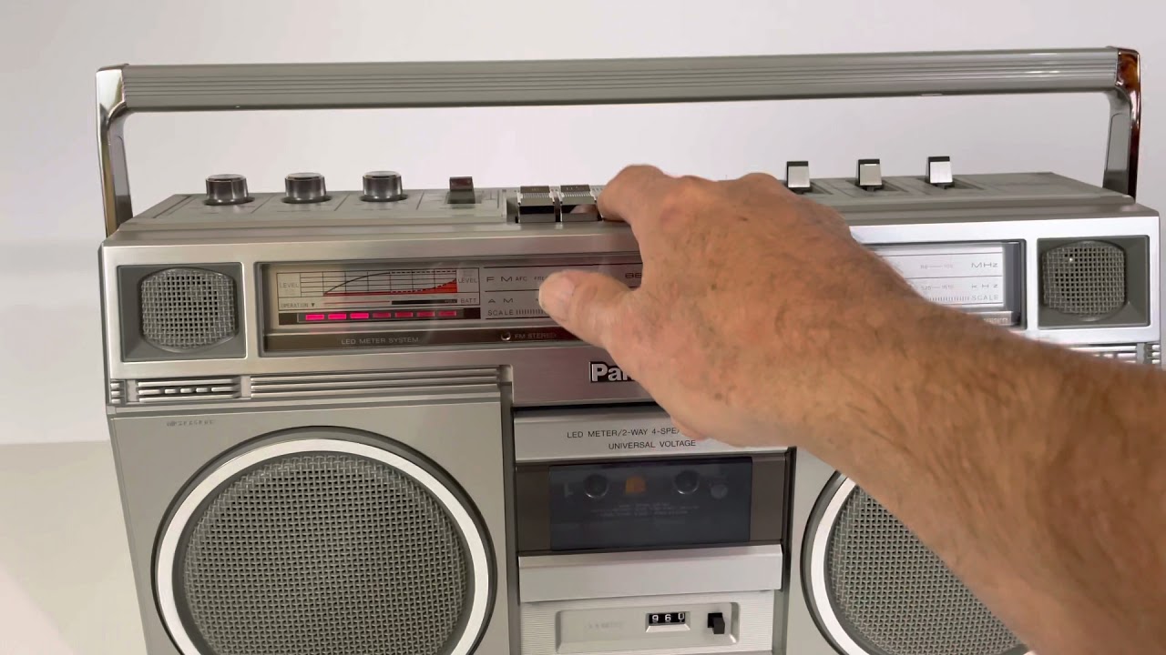 Brand new Panasonic platinum RX 5030 boombox - YouTube