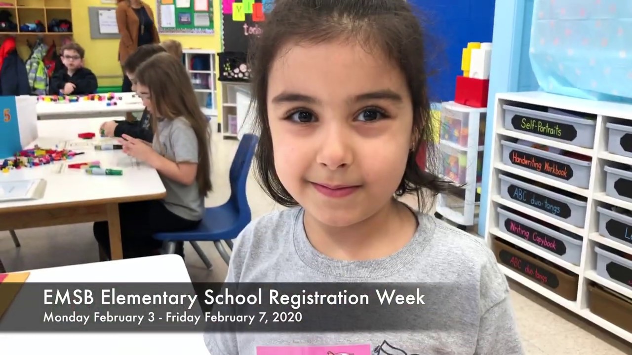 EMSB Elementary School Registration Week (January 11 2020) - YouTube