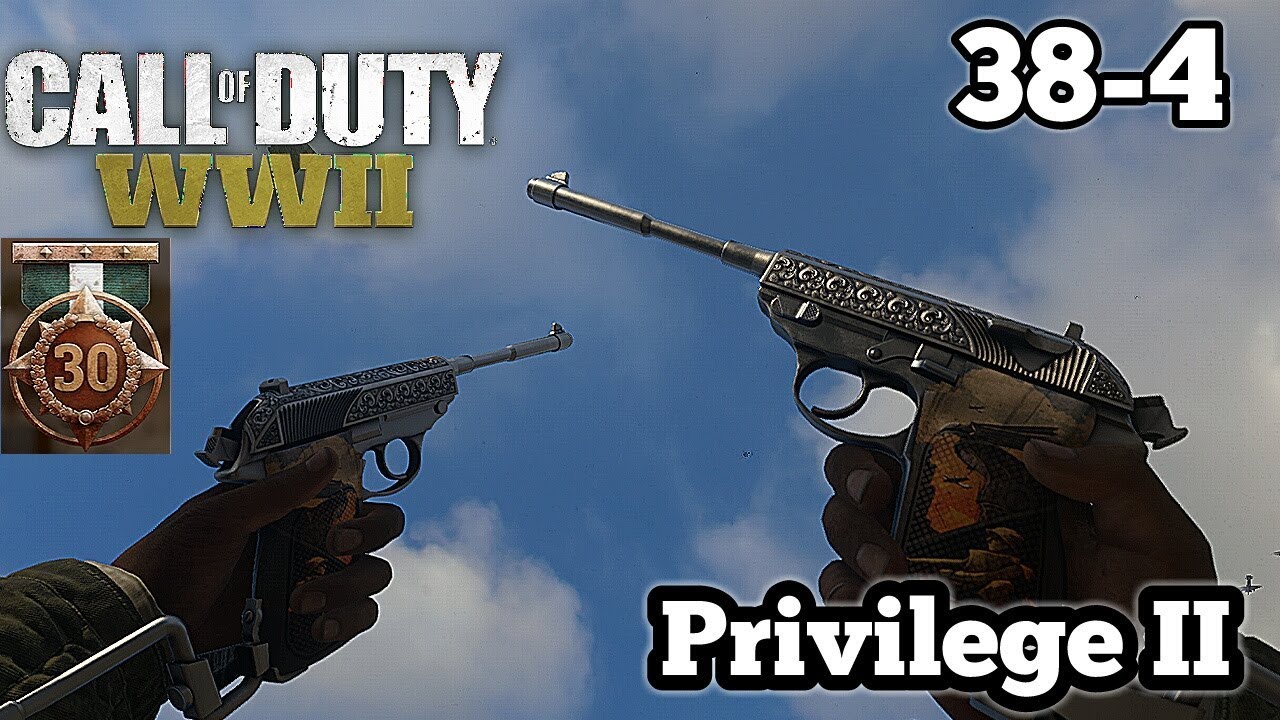 Call of Duty: WW2 | New Privilege II- 9mm Sap Best Pistol In The Game ...