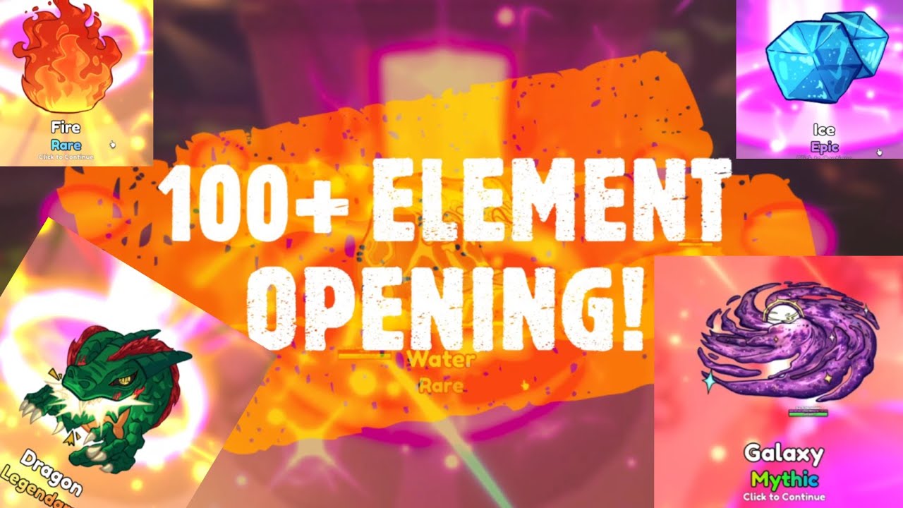 100+ ELEMENTS OPENING In Elemental Dungeons - YouTube