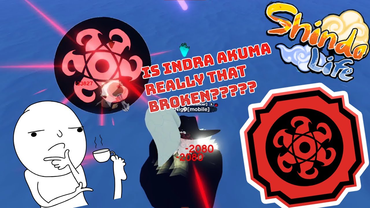 Shindo Life: INDRA AKUMA FIRST TIME USING IT BROKEN OR NOT LETS SEE ...