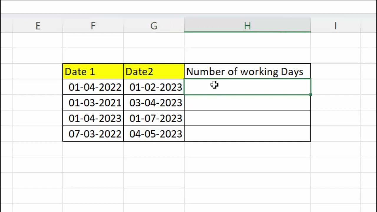 Network Days formula in Microsoft Excel@COMPUTEREXCELSOLUTION - YouTube