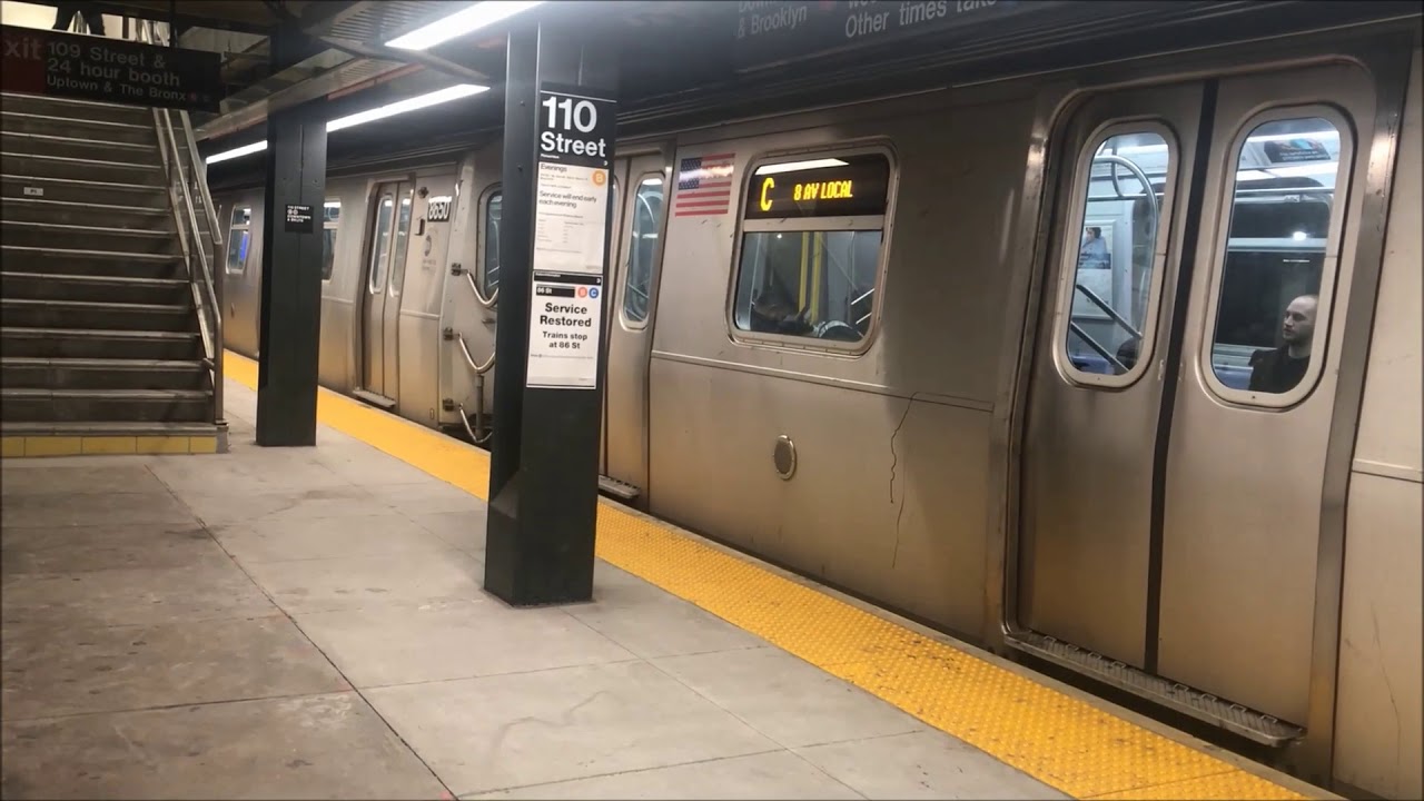 MTA IND Subway Action at 3 'Reimagined' Stations - YouTube