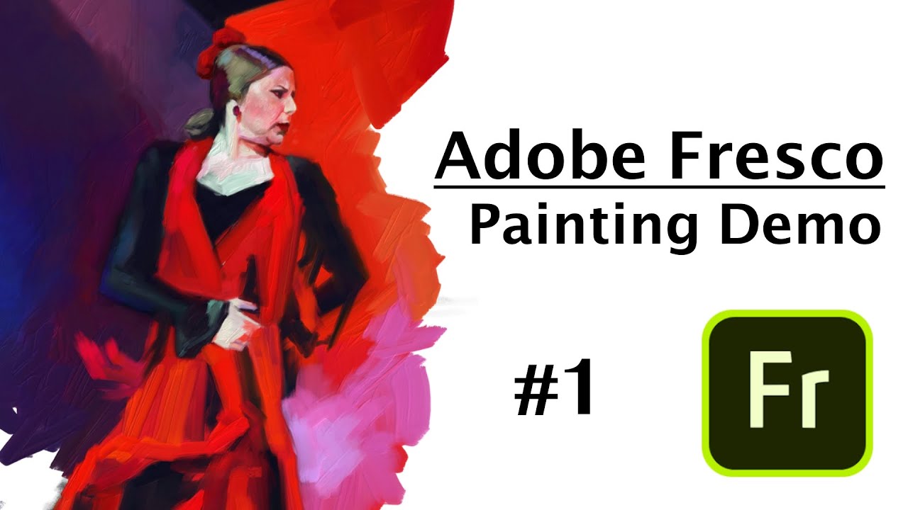 Adobe Fresco painting demo with iPad Pro - YouTube