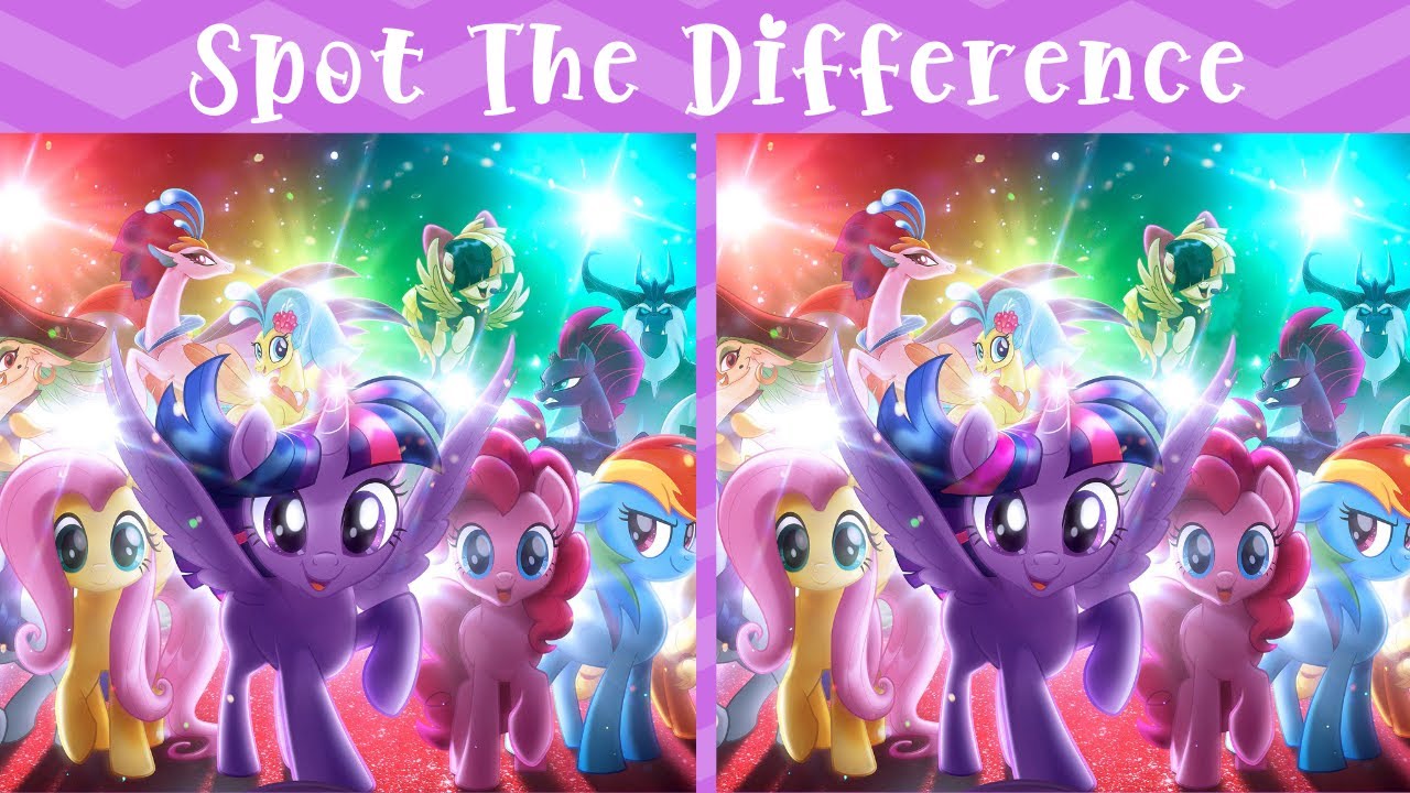 Spot The Difference: My Little Pony #spotthedifference #mylittlepony # ...