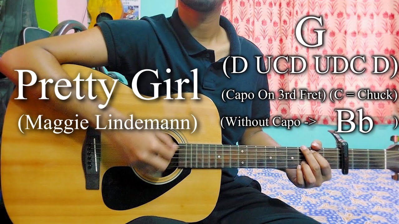 Pretty Girl | Maggie Lindemann | Easy Guitar Chords Lesson+Cover ...