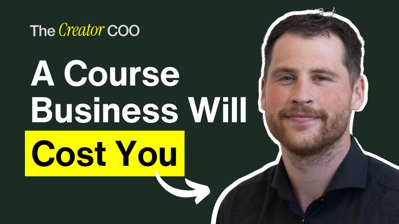 The Hidden Cost Of Starting A Course Business - Tonner Jackson - YouTube