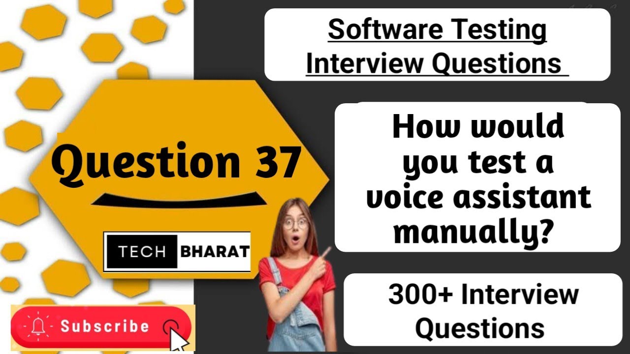 How would you test a voice assistant manually? Software testing ...