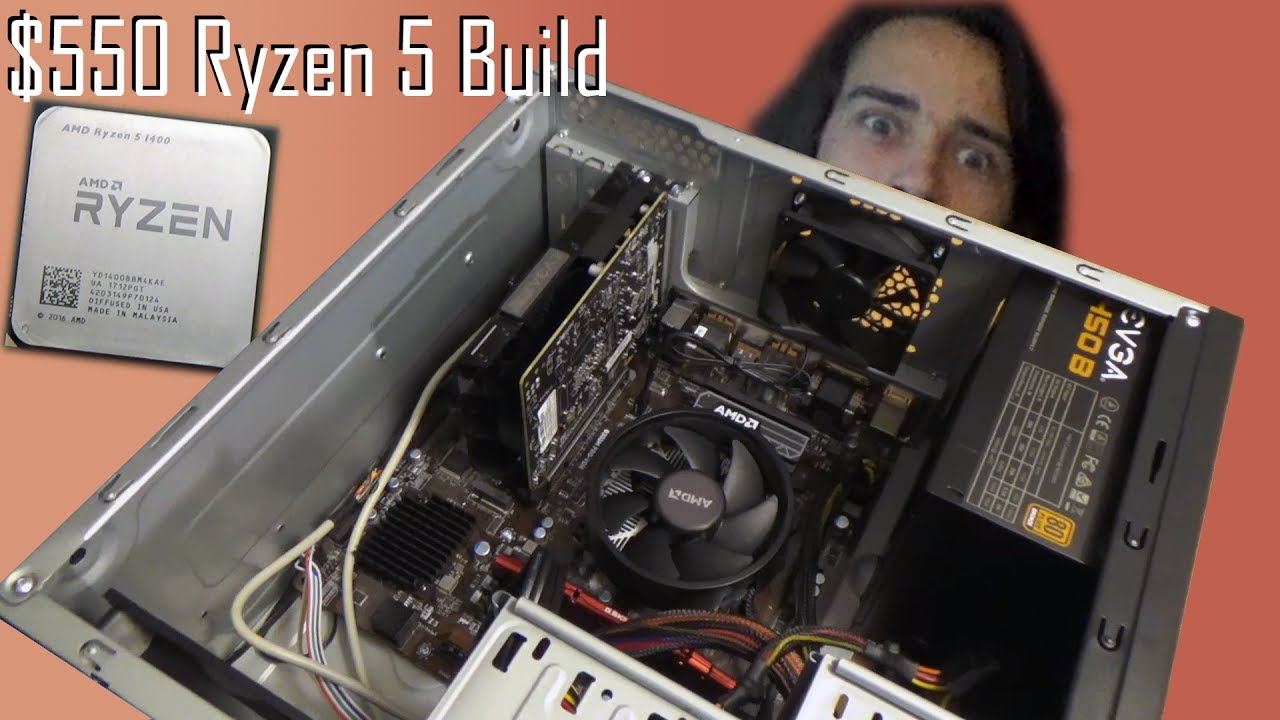 $550 ENTRY LEVEL RYZEN PC | kind of a build guide - YouTube