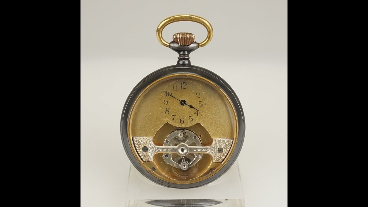 Tourbillon MOBILIS Pocket watch Working. - YouTube