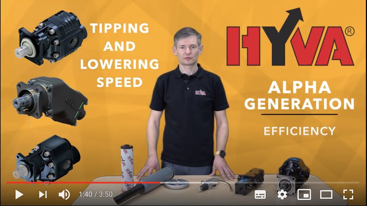 HYVA ALPHA Generation – efficiency of tipping solutions - YouTube