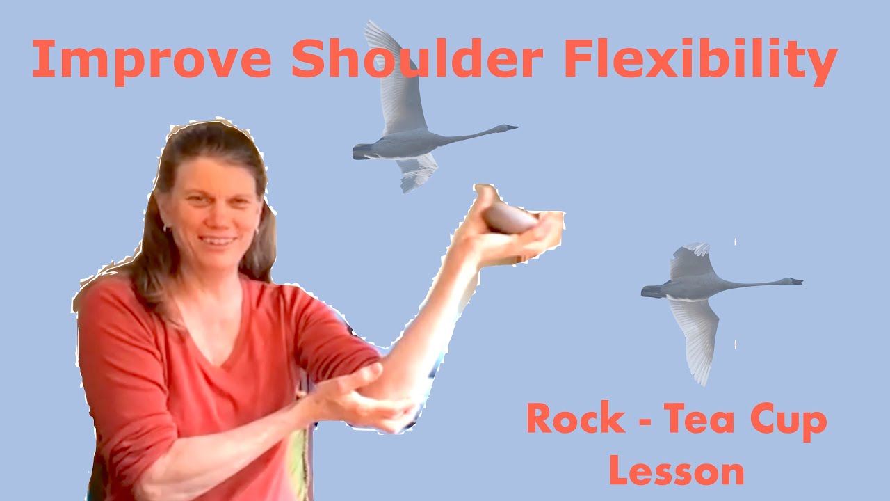 How to Improve Shoulder Flexibility - "Tea Cup" with Rock Lesson - YouTube