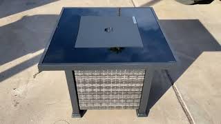 Tangkula 50,000 BTU Propane Fire Pit Table, Patiojoy 32 Inch Wicker Gas Fire Pit Review, Splendid fi