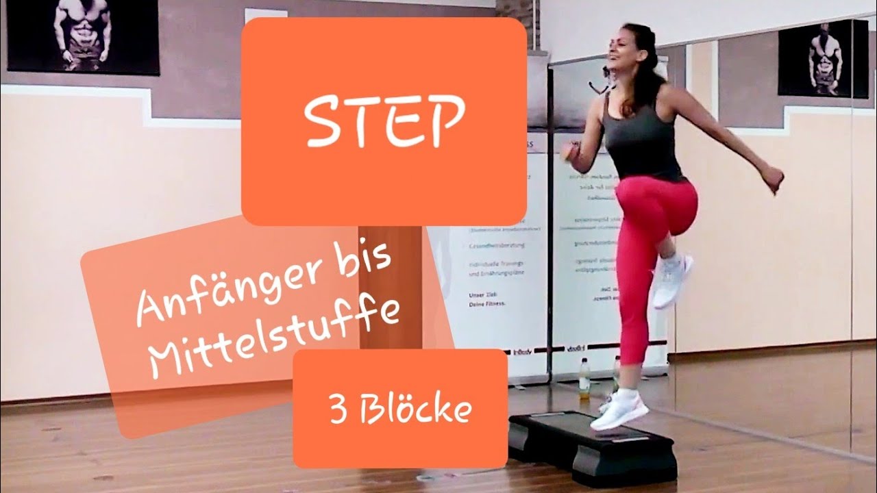 Step Aerobic, Stepchoreo Anfänger bis Mittelstuffe, 3 Blöcke AF-MS / L ...