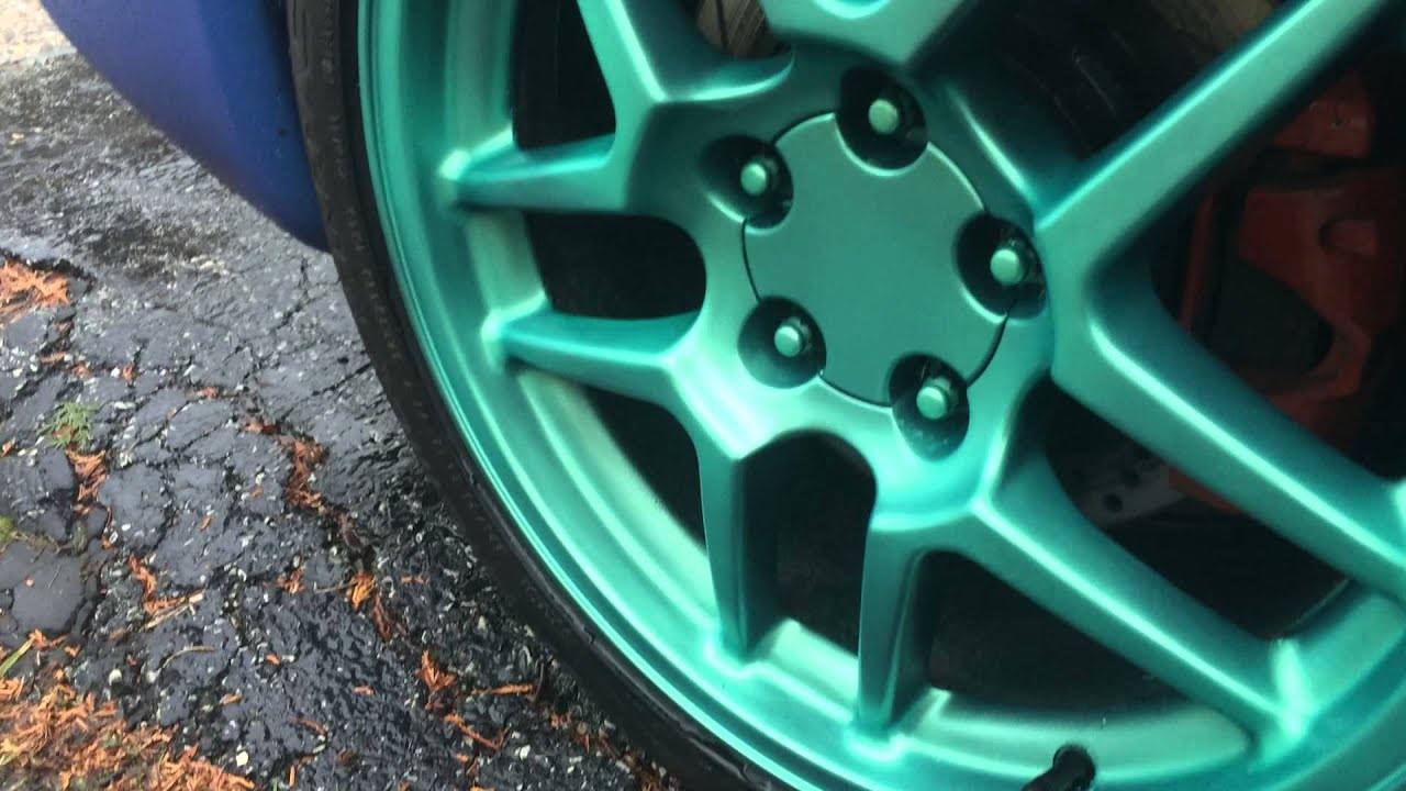 Tein Green Pearl dipped wheels. - YouTube