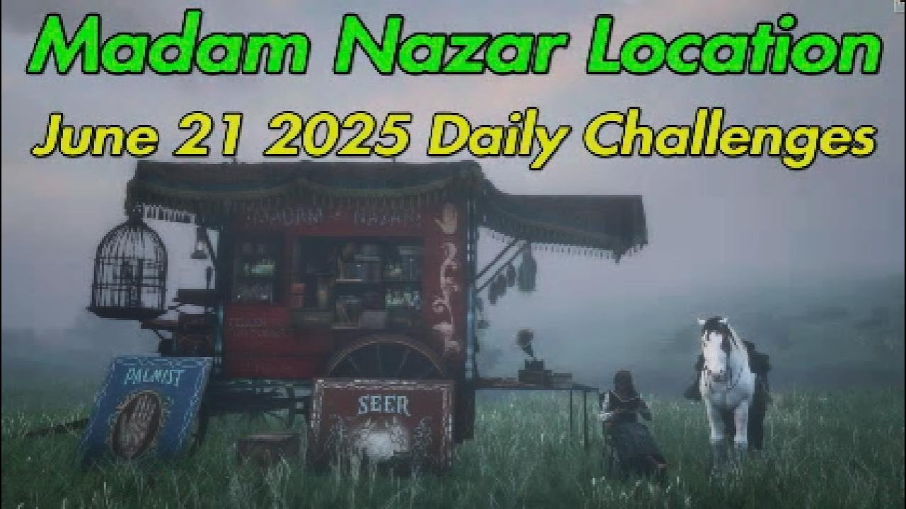 RDR2 Online Madam Nazar Location Daily Challenges June 21 2025 #rdr2 # ...