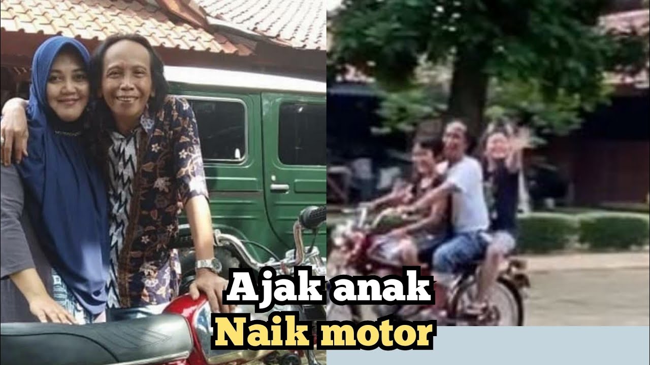 haji mandra ngajakin anak naik motor - YouTube