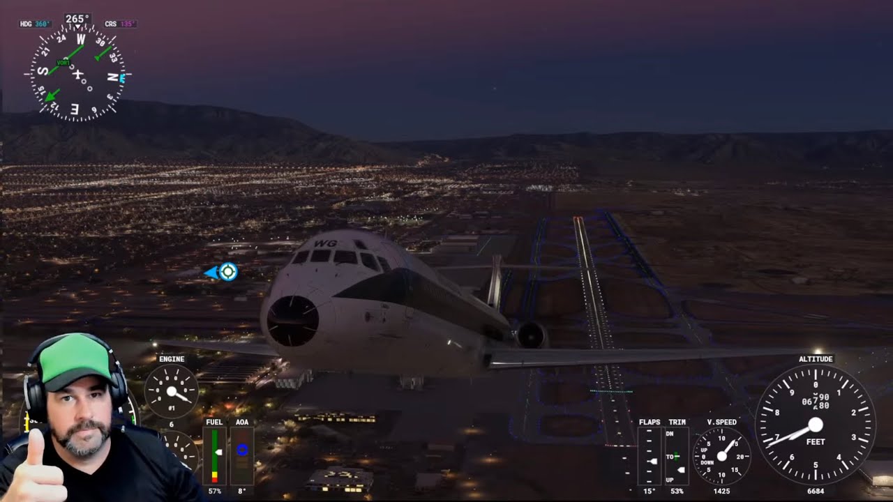 McDonnell Douglas MD-82 KABQ Albuquerque To KSLC Salt Lake city flight ...