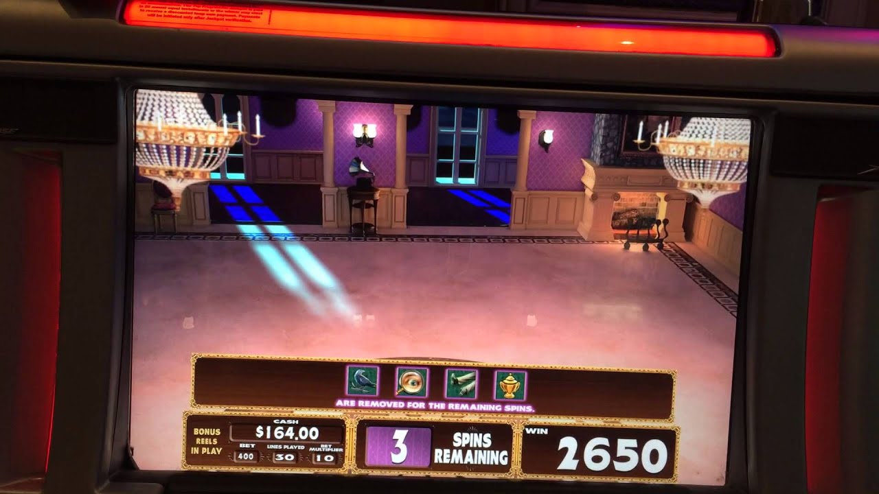 Clue Slot Machine Bonus - Library With Ballroom - Big Win!!! - YouTube