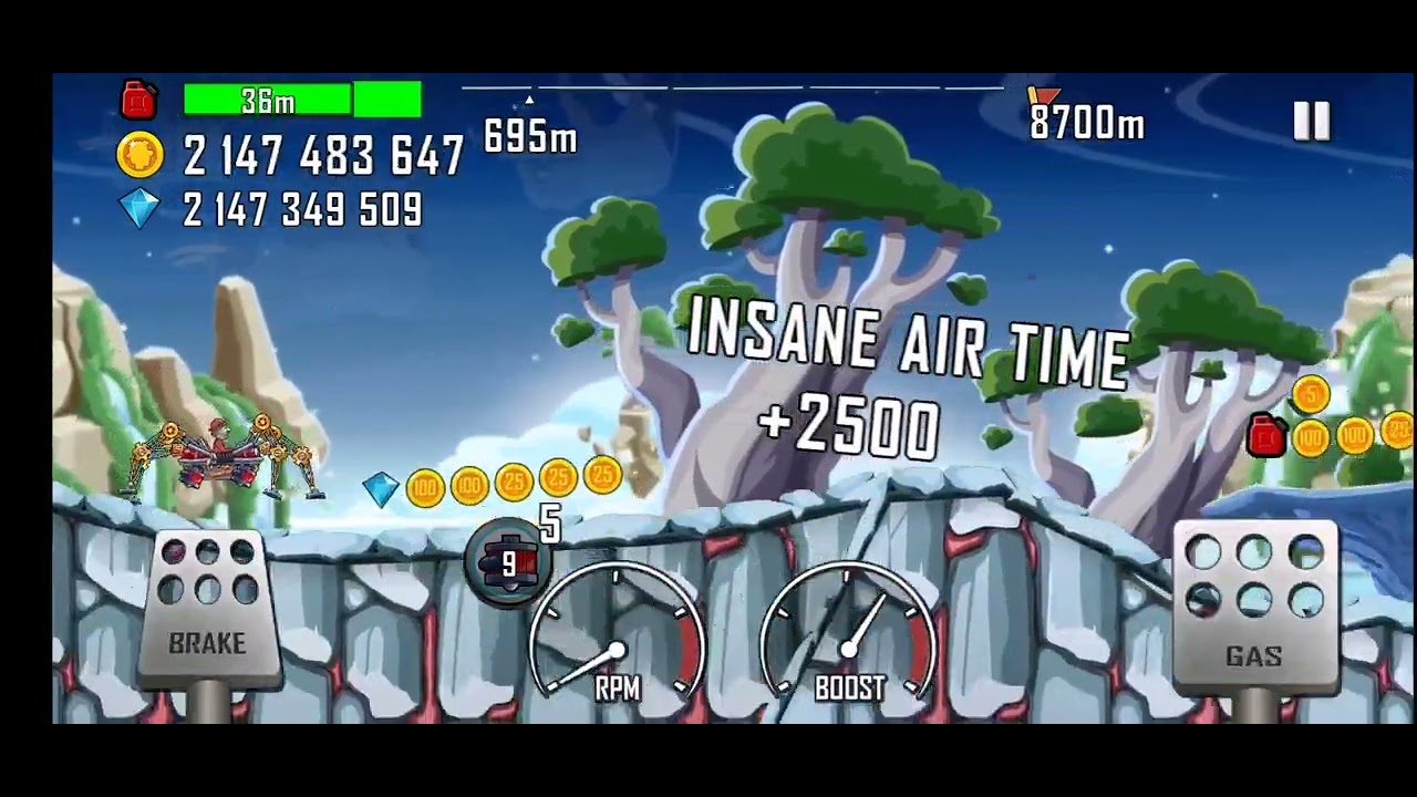 Hill Climb Racing : Carantula & Prognosis 1154 m ( Current World Record ...