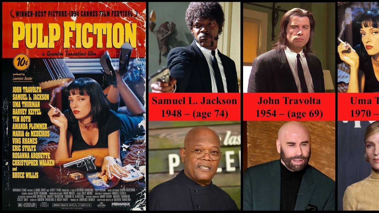 Pulp Fiction Cast (1994) | Then and Now - YouTube