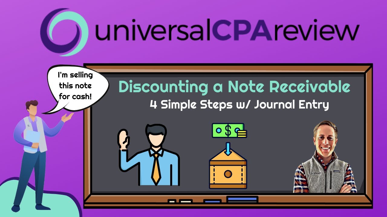4 Simple Steps to Discounting a Note Receivable | Universal CPA Review ...