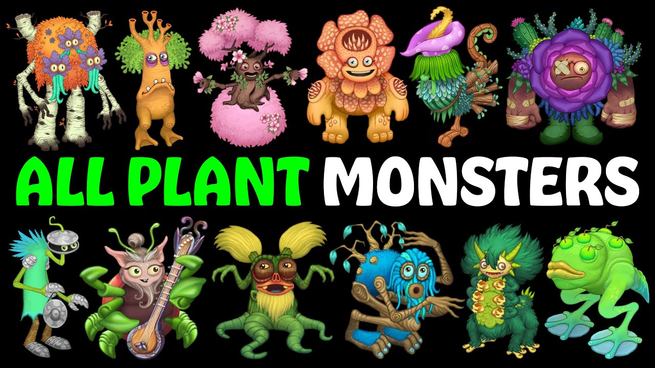 All Plant Monsters in My Singing Monsters | MSM (Songs & Animations) - YouTube