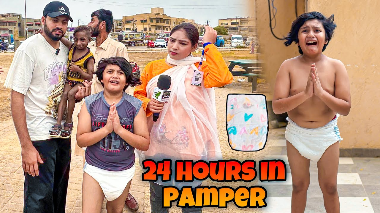 LIVING 24 HOURS IN PAMPER IN PUBLIC 😳 || ANAS BHAI NY ALI SY REVANGE LE ...