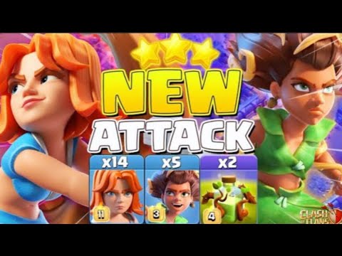 Root Rider Valkyrie Attack With Overgrowth Spell - BEST CWL Th16 Attack Strategy in Coc - YouTube