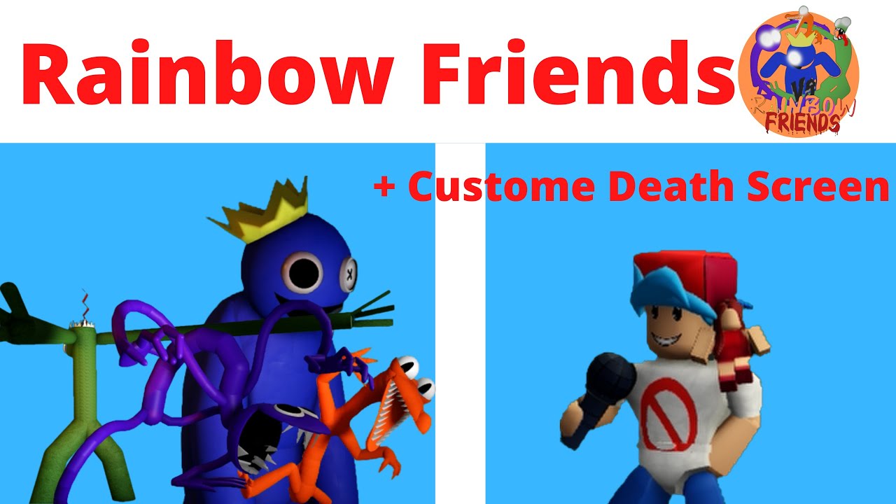 Friday Night Funkin' Rainbow Friends + Alternative death screen (Friday ...