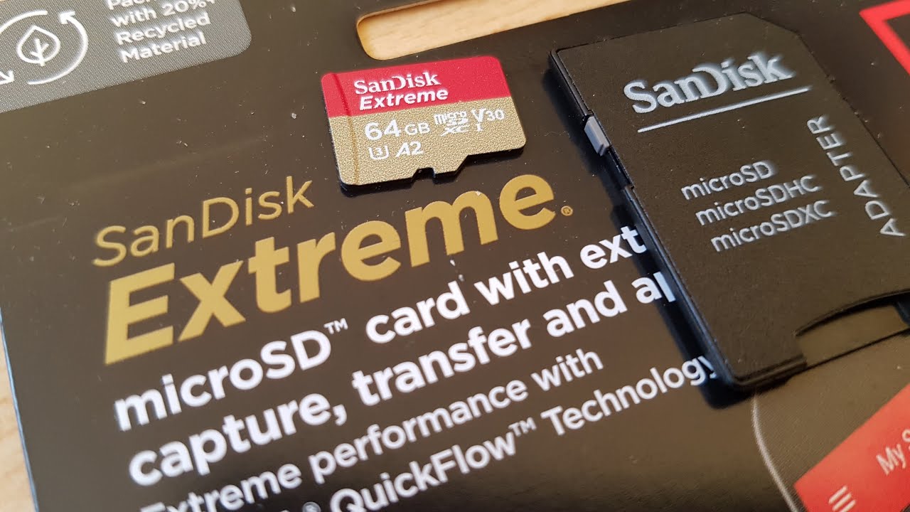 SanDisk Extreme 64GB MicroSD Card With Adapter - YouTube