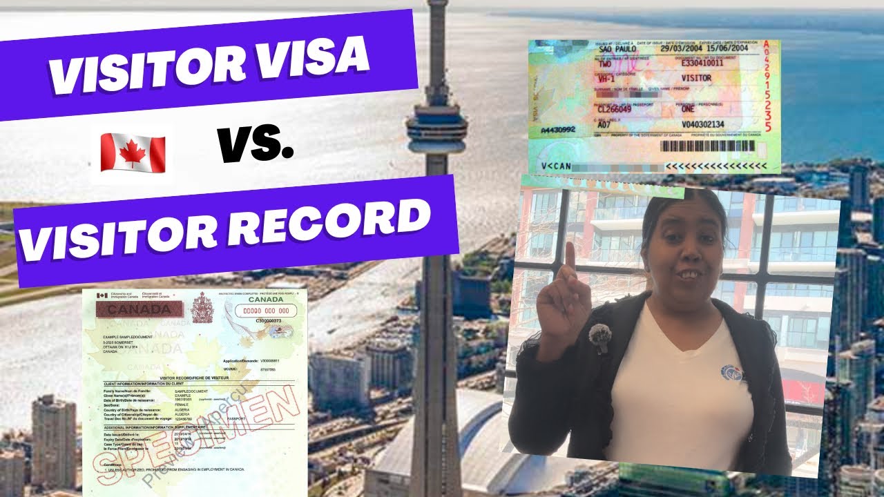 Visitor Visa vs Visitor Record Explained! #visitorvisacanada - YouTube