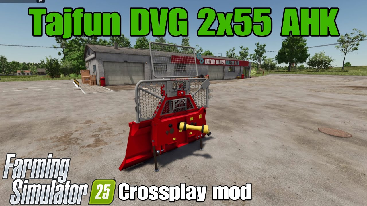 Tajfun DVG 2x55 AHK / FS25 crossplay mod - YouTube