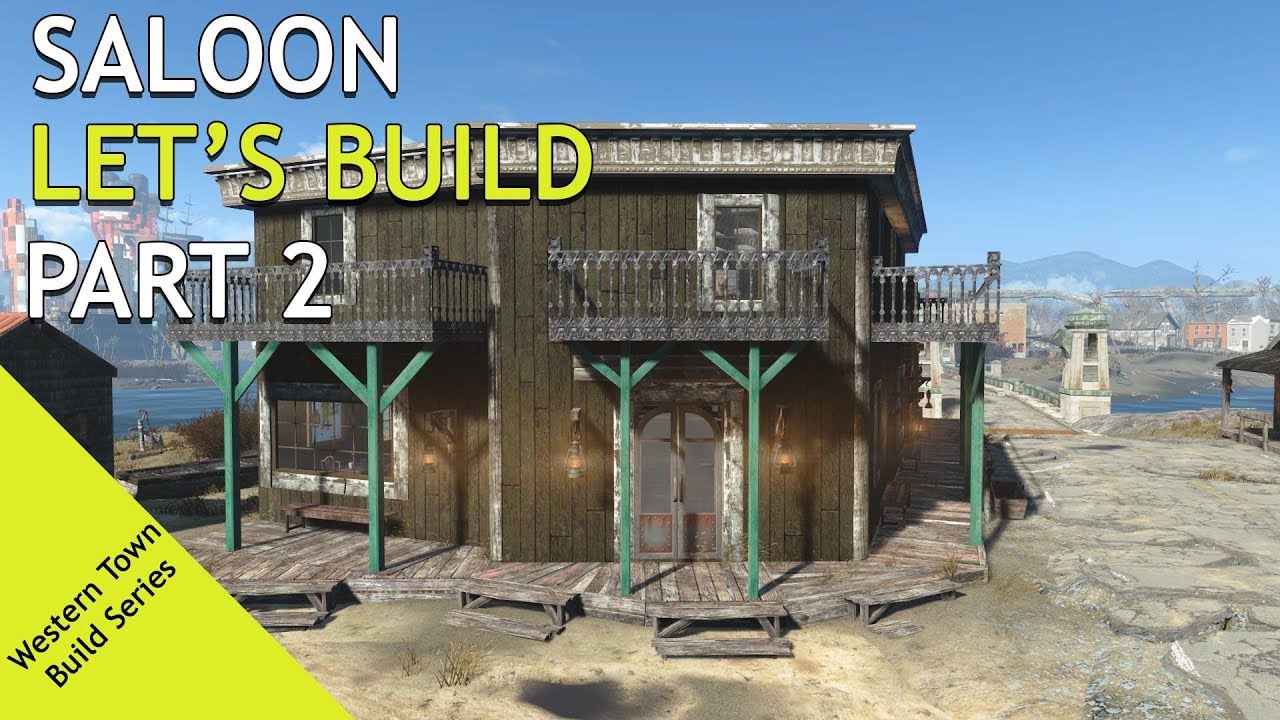 Fallout 4 Western Town Settlement Build | Nordhagen Beach | Let’s Build ...