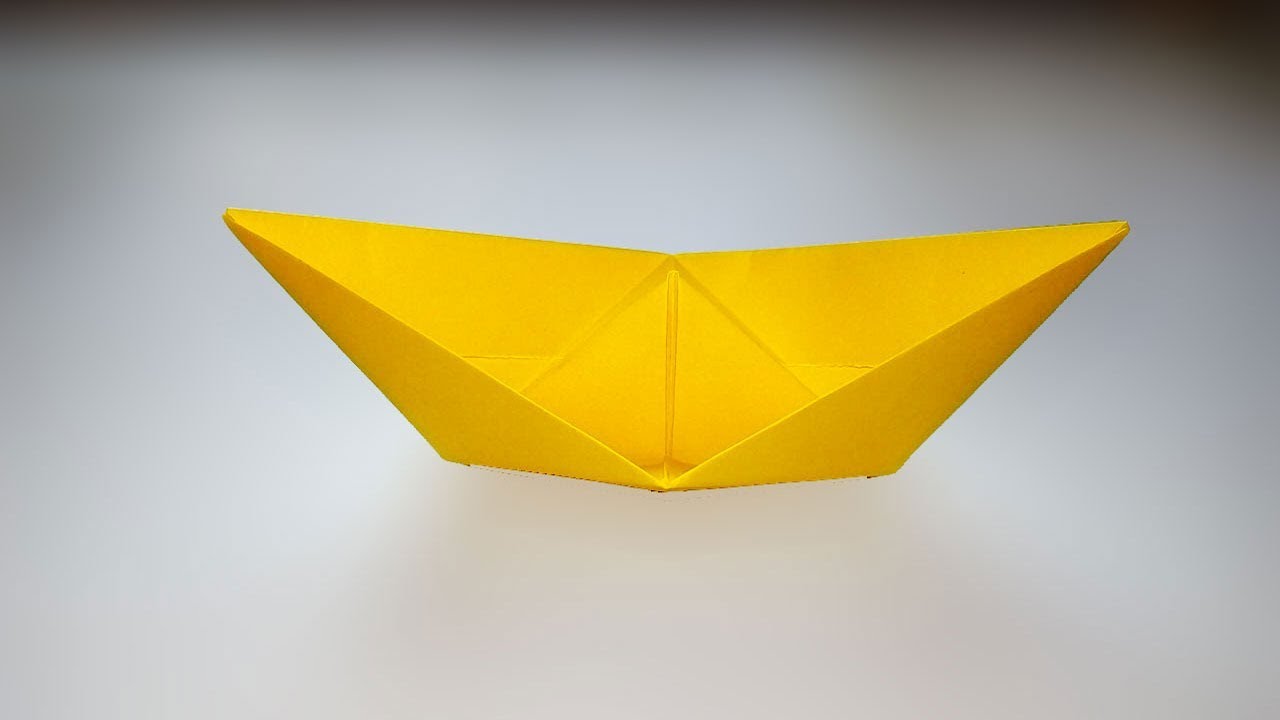 How to make a paper boat that floats - Easy origami boat - YouTube