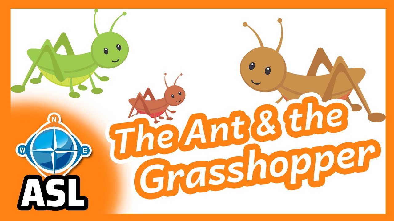 The Ant and The Grasshopper ASL | American Sign Language for Kids | CC ...