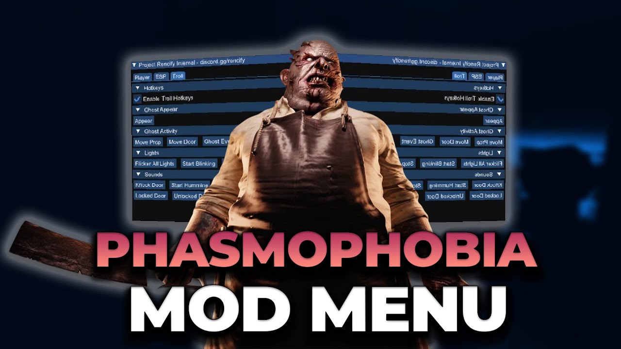 PHASMOPHOBIA HACK | PHASMOPHOBIA MOD MENU | TUTORIAL | NEW UPDATE 2023 - YouTube